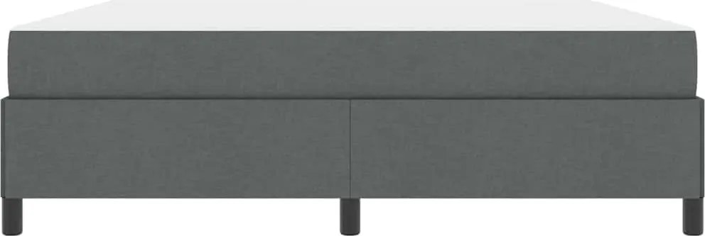 Postel s boxspringem Tmavě šedá 180 x 200 cm textil 3398879