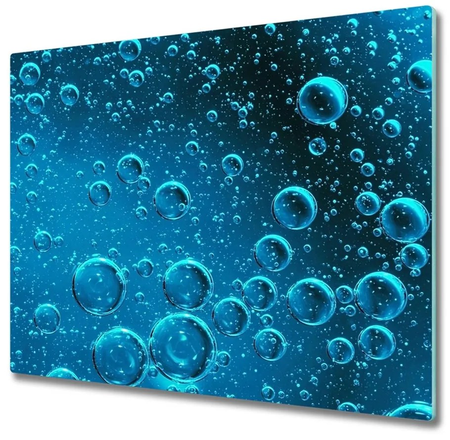 Skleněné deska do kuchyně Bubliny pod vodou 60x52 cm