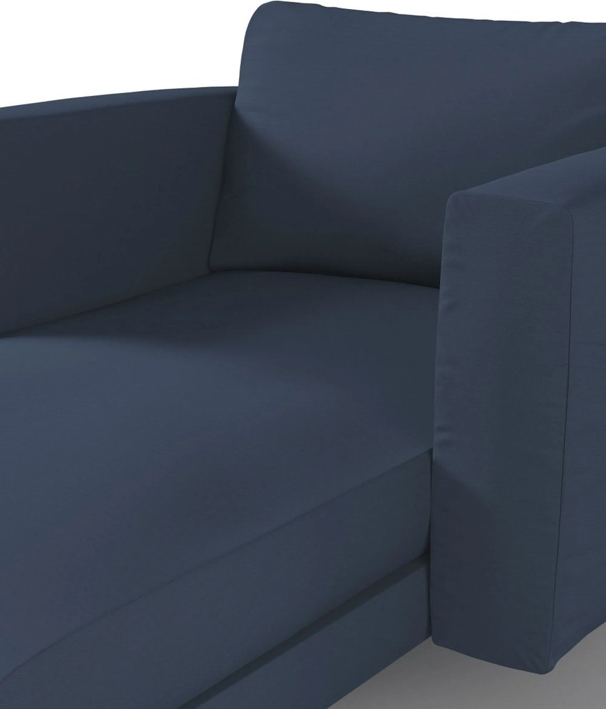 Potah na IKEA Norsborg šezlong s loketními opěrkami barva tmavě modrá