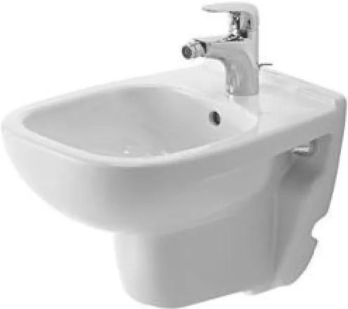 Duravit D-Code - Závěsný bidet s přepadem, 350mm x 480mm, bílý 2237150000