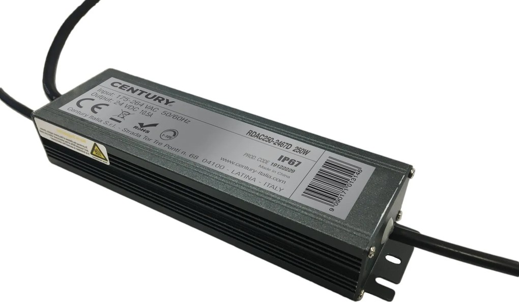 CEN RDAC250-2467D SPARE PART STRIP LED DRIVER 250W IP67 Dimm. 1-10V - CENTURY