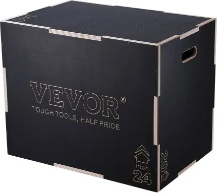 3v1 Plyometrický Jump Box, 76,2 / 61 / 50,8 cm