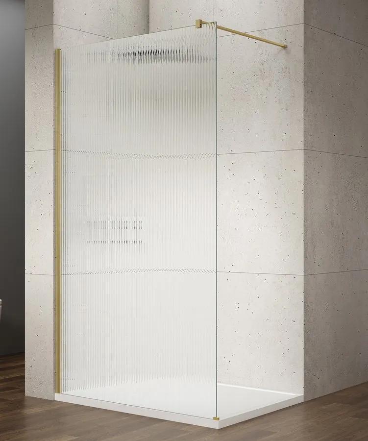 Gelco VARIO GOLD jednodílná sprchová zástěna k instalaci ke stěně, sklo nordic, 700 mm - GX1570-08