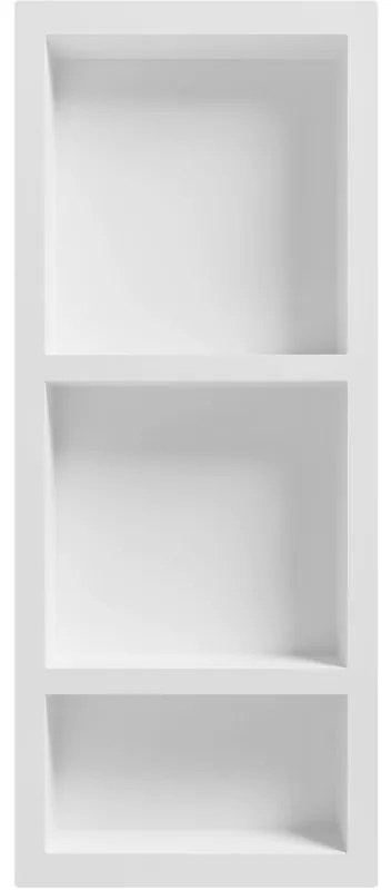 Mexen X-Wall-S, SMC polička na zapuštění do zdi s přírubou 99,1 x 40,7 cm, bílá, 1901994109