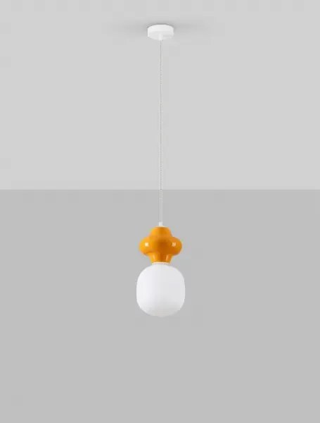 LED oranžovo-bílé moderní svítidlo Clio