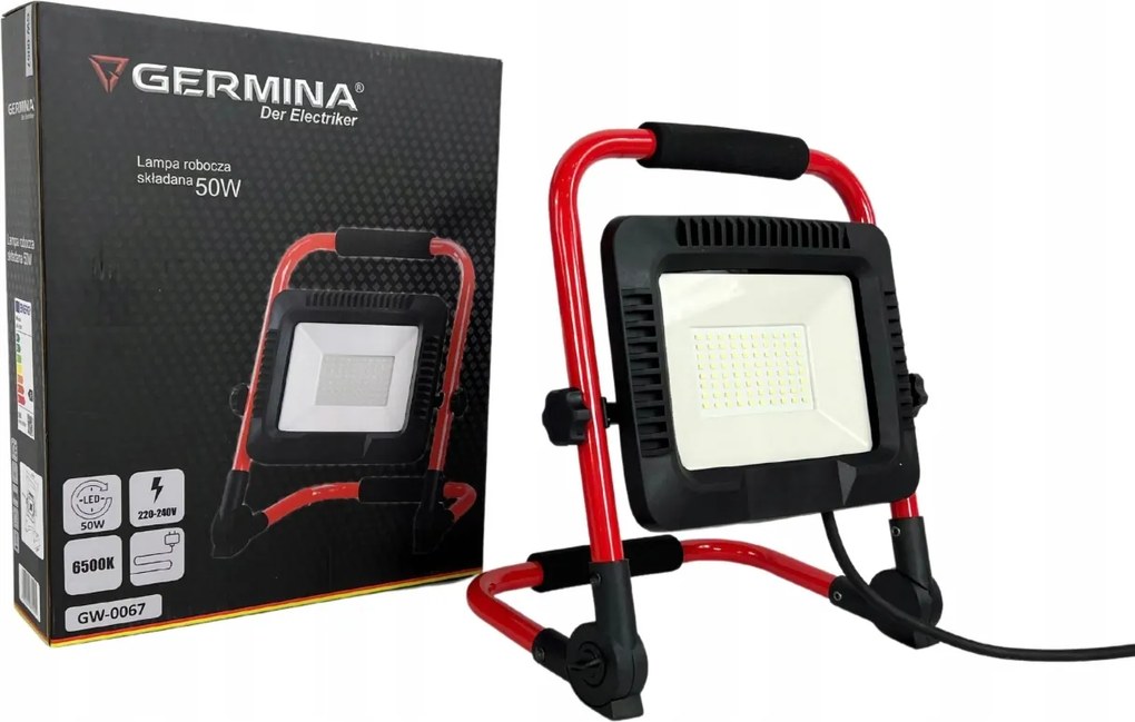 Skládací pracovní lampa 50W 4500lm Germina