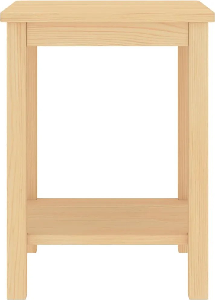 Noční stolek přírodní 35x30x47 cm masivní borovice 322209
