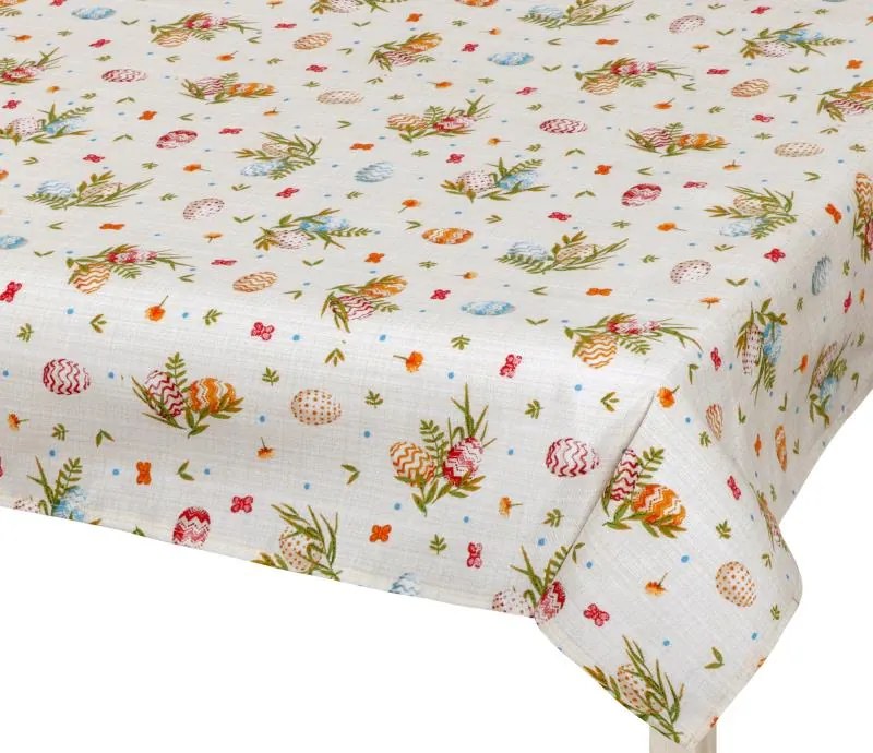 Bellatex Ubrus Velikonoce Béžová,Zelená,Červená 70x70 cm