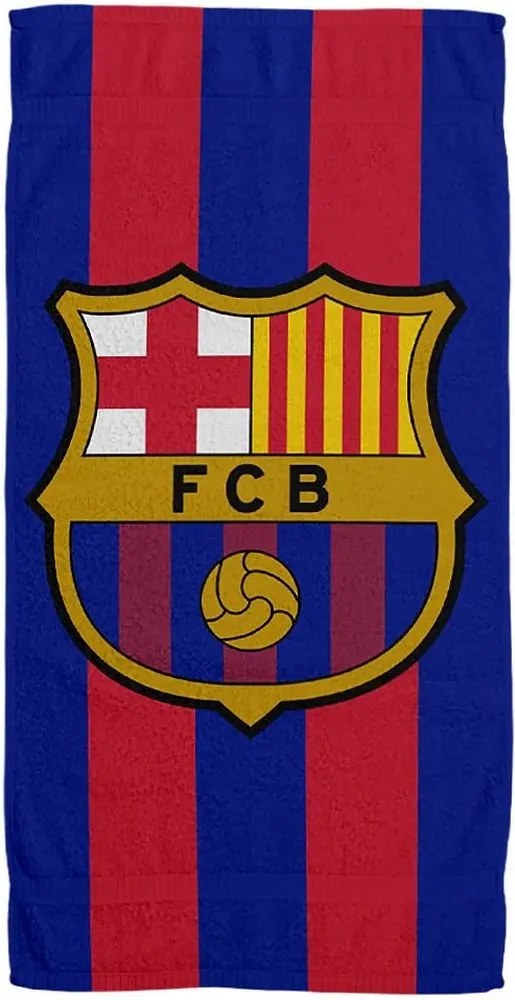 Velká bavlněná osuška FC Barcelona - motiv Blaugrana - 100 x 180 cm