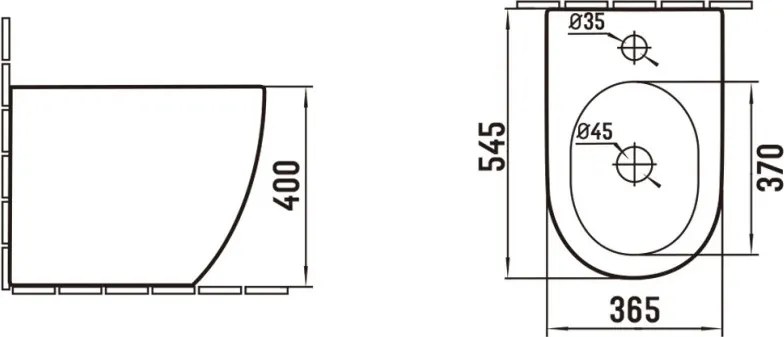 Mexen, Mexen Lena bidet stojący, biały - 36225200