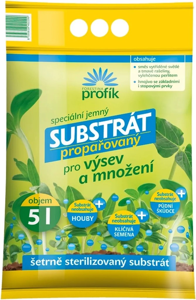 FORESTINA profík Propařovaný Substrát pro výsev a množení 5 l