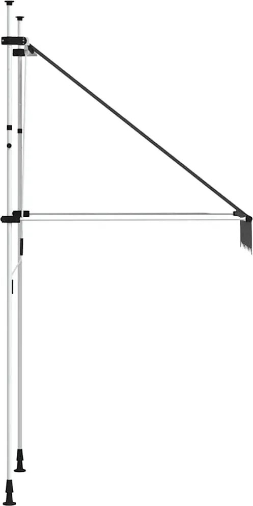 Ručně zatahovací markýza 100 cm antracitová 145832