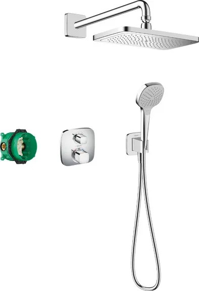 Hansgrohe Croma E, sprchový systém 280 1jet s termostatem Ecostat E, chromová, HAN-27953000