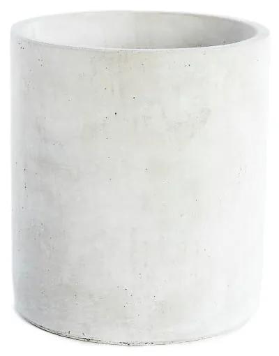 Bílý keramický květináč či nádoba na láhve Simla Ceri, výška 20 cm