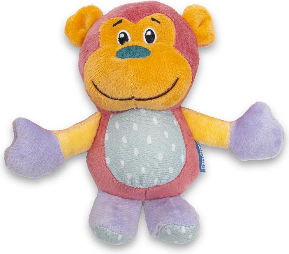 Dětské plyšové chrastítko do kočárku Baby Mix hrošík a opička