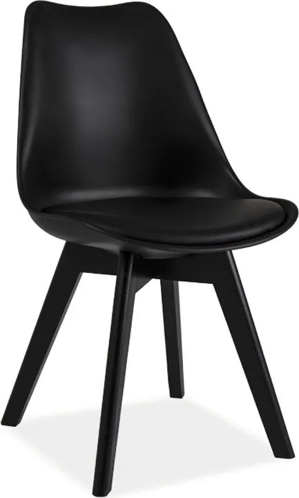 Casarredo Jídelní židle KRIS II černá/černá