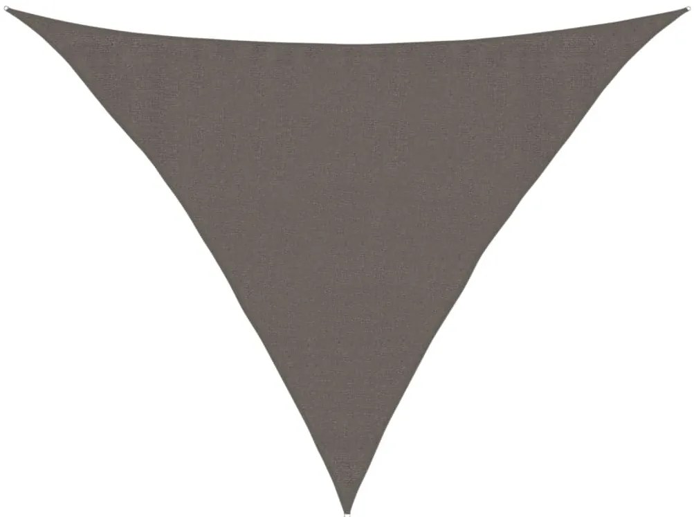 Plachta proti slunci 160 g/m² antracitová 3,5x3,5x4,9 m HDPE 311092