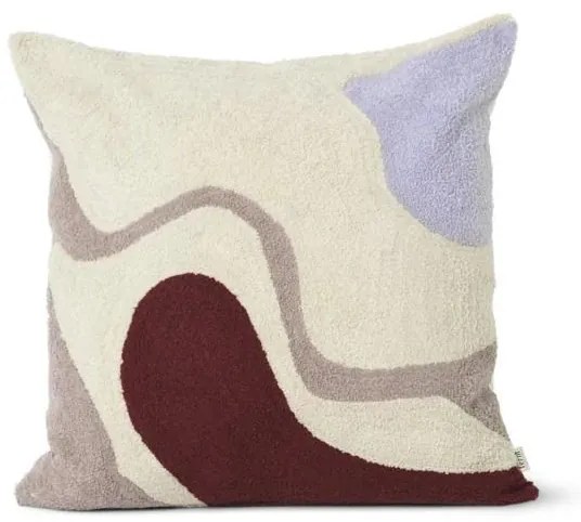 ferm LIVING Polštář Vista Cushion Off White 50 x 50 cm, multi barva, textil