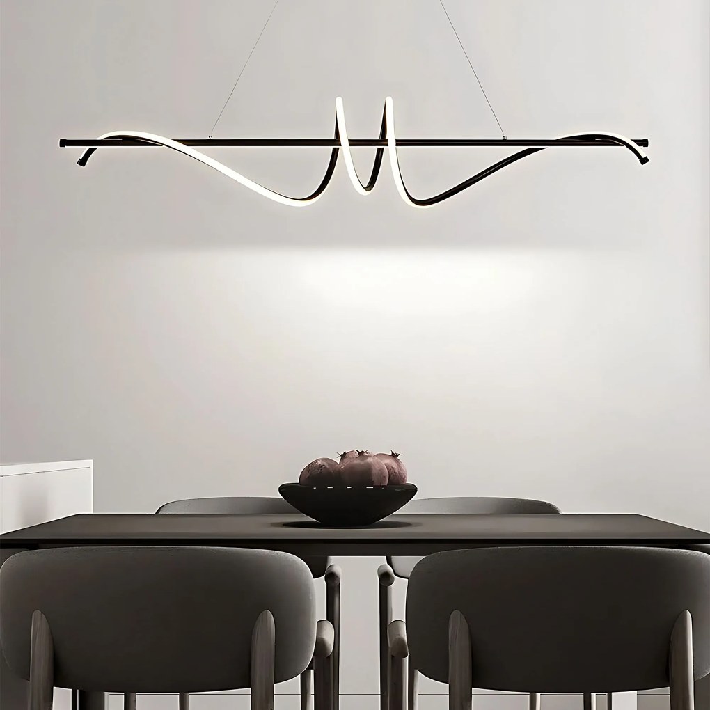 Toolight Závěsné LED osvětlení Modern D24 LHJ023-CP 120 cm černé