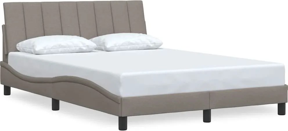 Rám postele bez matrace Hanko taupe 120 x 200 cm textil 3310381