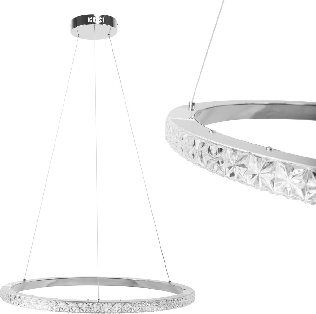 Toolight Toolight, LED stropní osvětlení 60cm, 36W, 4000K, MS010-CP, chromová, OSW-09620