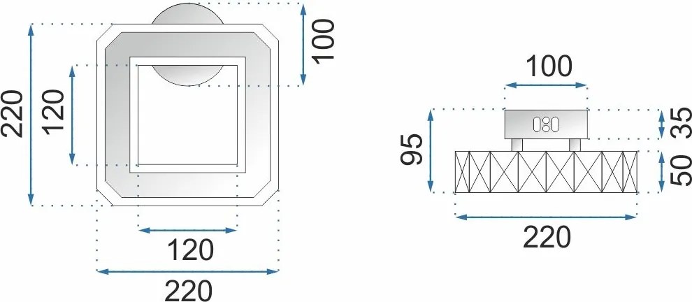 Toolight - LED křišťálové nástěnné svítidlo 10W, teplé světlo, APP415-W, chromová, OSW-65013