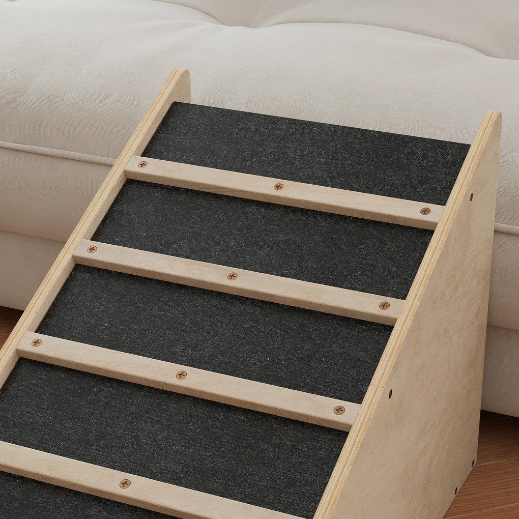 PawHut rampa pro psy protiskluzová pomůcka pro vstup do kufru auta do 20 kg pro středně velké psy 90x40x45cm lehká a stabilní | Aosom.de