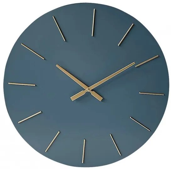 BIZZOTTO Nástěnné hodiny TIMELINE modré 60 cm 0182440