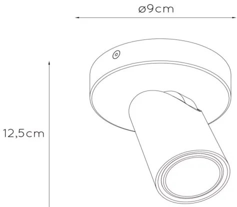 Lucide 23954/06/31 - LED Stmívatelné bodové svítidlo XYRUS 1xGU10/5W/230V CRI 95
