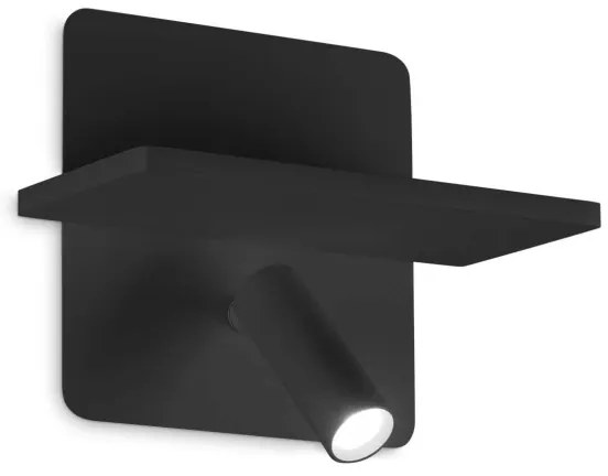 Ideal Lux - LED Nástěnné bodové svítidlo PIANO LED/10W/230V CRI 90 USB černá