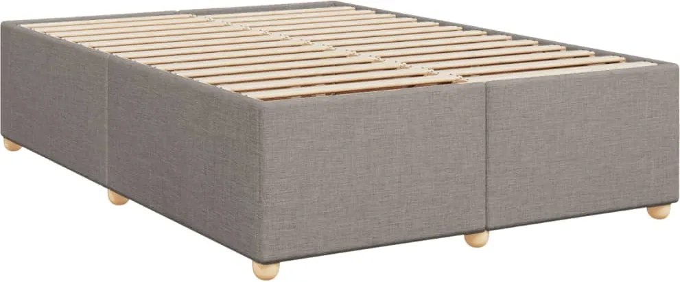 Box spring postel s matrací taupe 160x200 cm textil 3286735