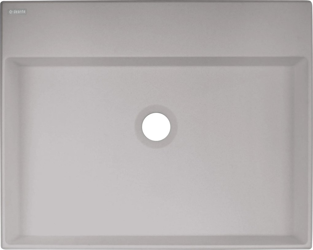 Deante Correo, granitové umyvadlo na desku 500x400x125 mm, šedá metalíza, DEA-CQR_SU5S