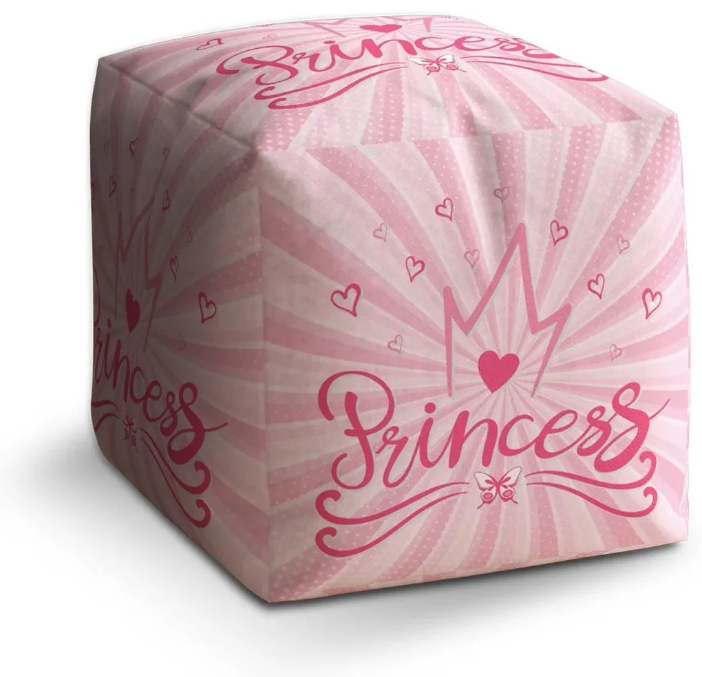 Sablio Taburet Cube Princess: 40x40x40 cm