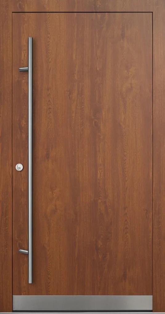FM Turen - Feldmann & Mayer Vchodové dveře s ocelovým opláštěním FM Turen model DS07 Orientace dveří: Levé, otevírání dovnitř, Dekor: Zlatý dub, Standardní rozměr dveří včetně rámu: 98 cm x 208 cm - vnější rozměr rámu