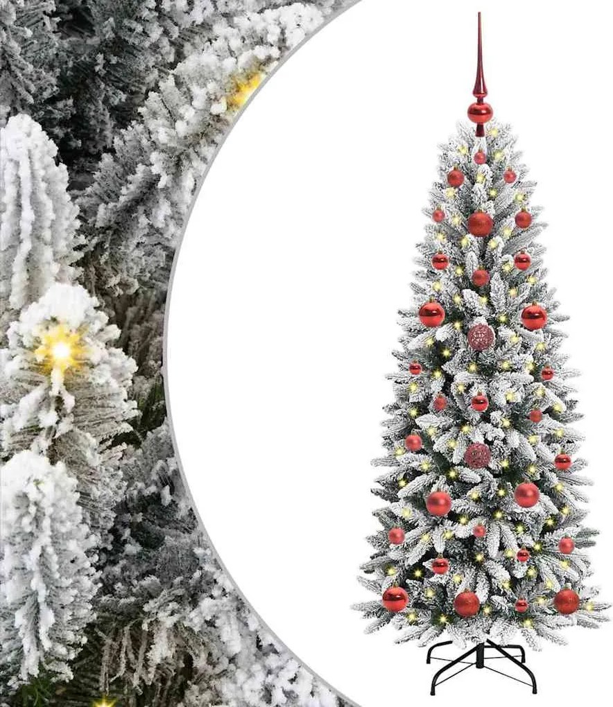 Umělý vánoční stromeček Bílá 120 cm PVC, plast, ocel a PE 3396021