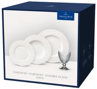 Villeroy & Boch Startovací sada 12 talířů Royal a 4 pohárů na červené víno Boston 10-4412-8728