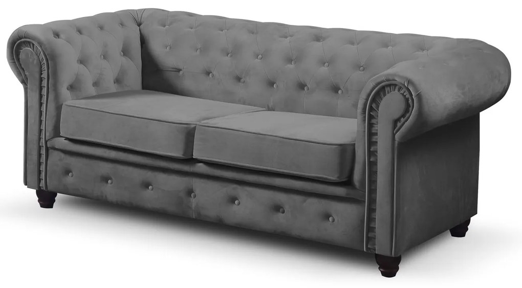 Pohovka Infinity Chesterfield II Modrá