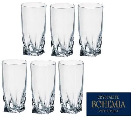 BOHEMIA QUADRO SKLENICE 350 ML SADA 6 KS