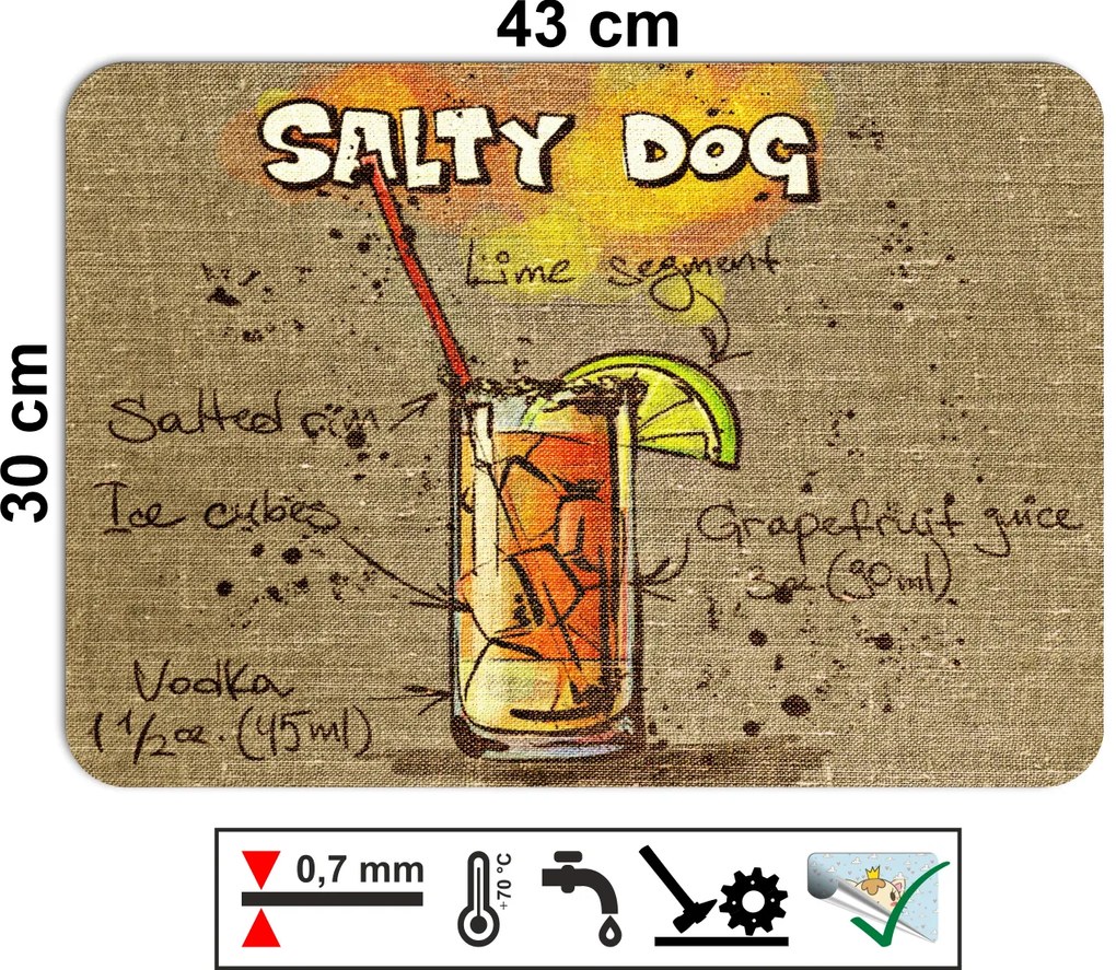 PokojovaDekorace.cz, Prostírání - 025, Salty Dog, 43x30cm
