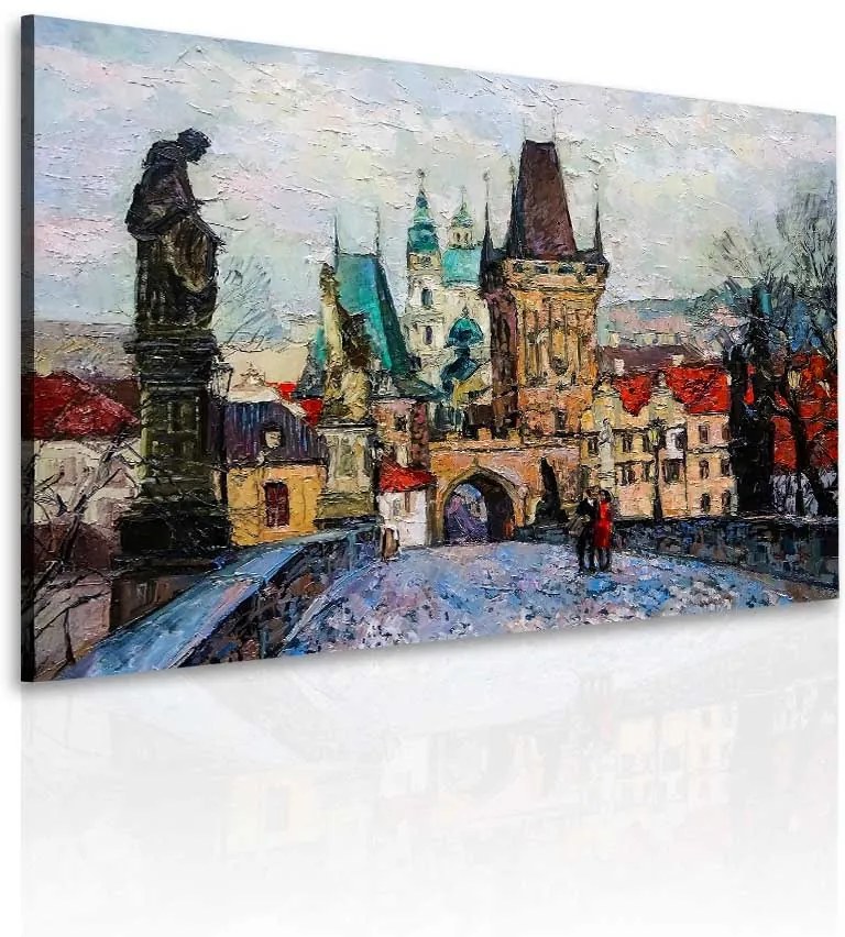 Reprodukce Praha Karlův most Velikost (šířka x výška): 45x30 cm