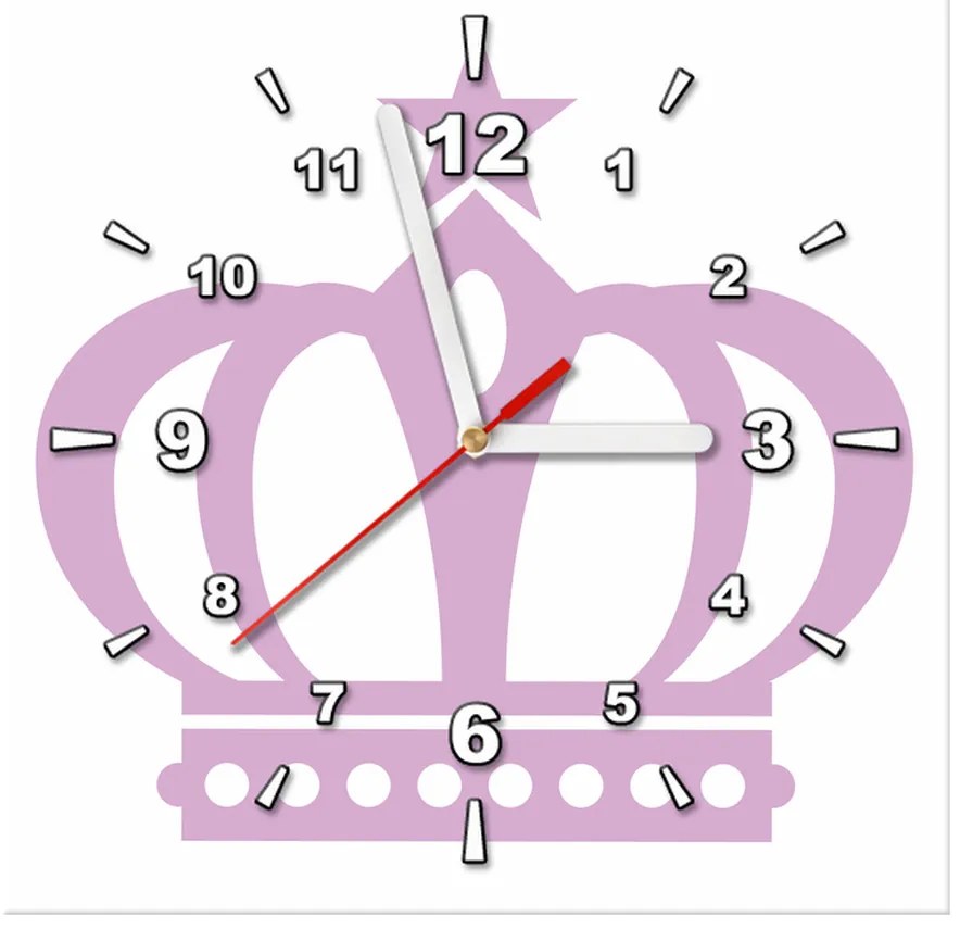 Gario Obraz s hodinami Koruna Rozměry: 40 x 40 cm