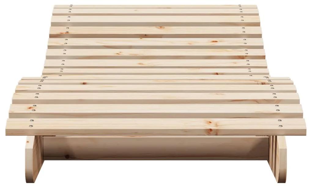 Zahradní lehátko 205 x 70 x 31,5 cm masivní borové dřevo - Default Title