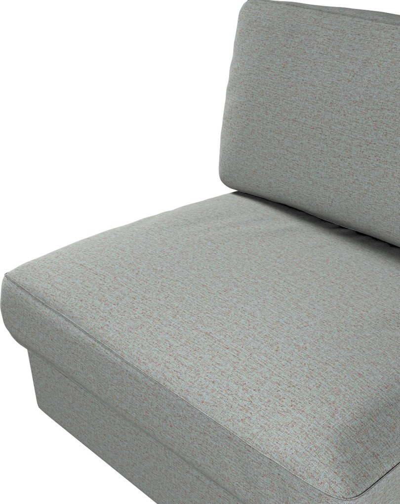 Potah na neskládací křeslo IKEA Kivik barva modrá látka pletený vzor