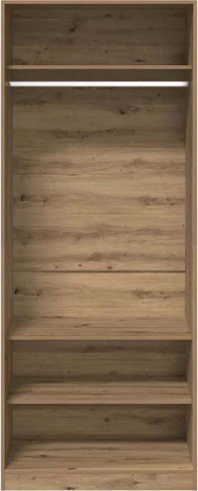 Šatní skříň dub artisan 80 x 50 x 200 cm kompozitní dřevo 3307701