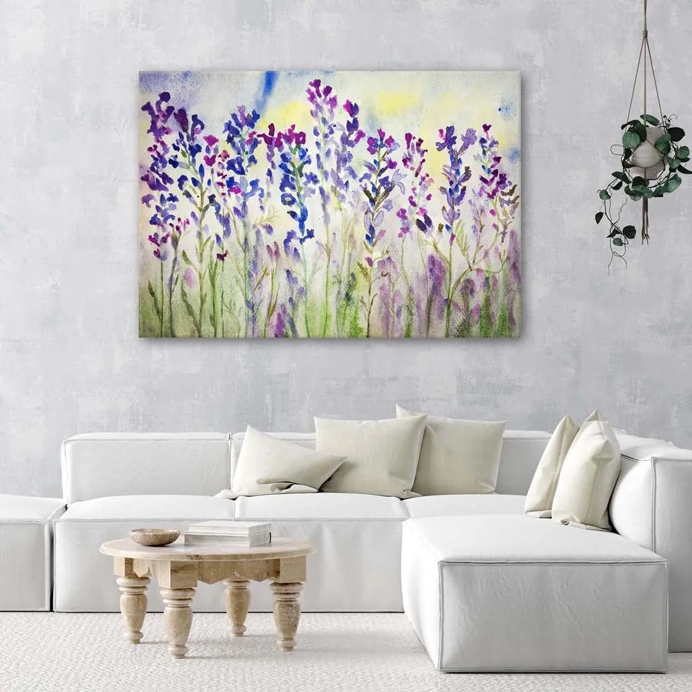 Gario Obraz na plátně Fialové květy na louce Rozměry: 60 x 40 cm