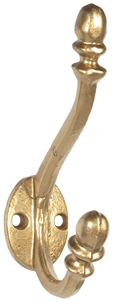 Zlatý kovový háček - 3*8*12 cm