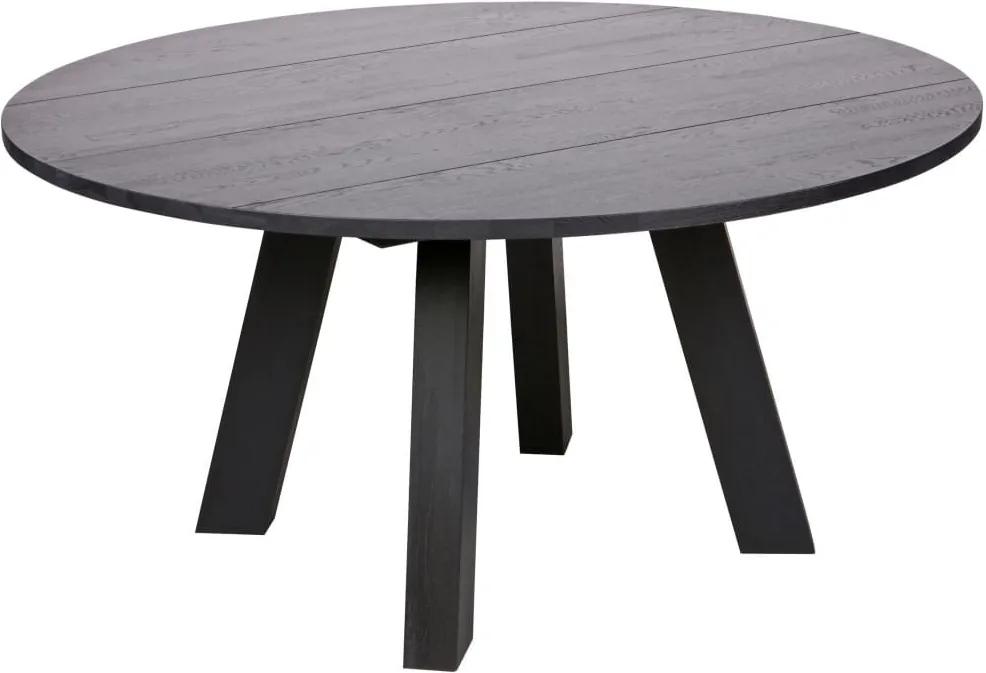 Jídelní stůl Regie 150 cm, černě mořený dub