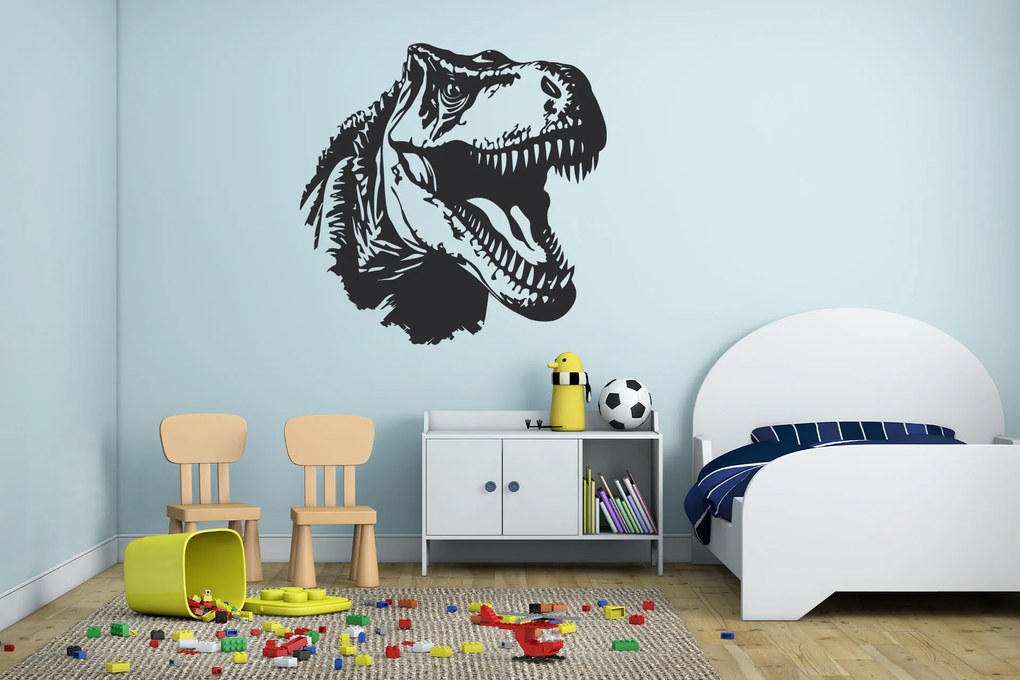 Lepy.cz Samolepka na zeď Dinosaurus Velikost (šířka x výška): 70x70cm, Barevná varianta: Krémová