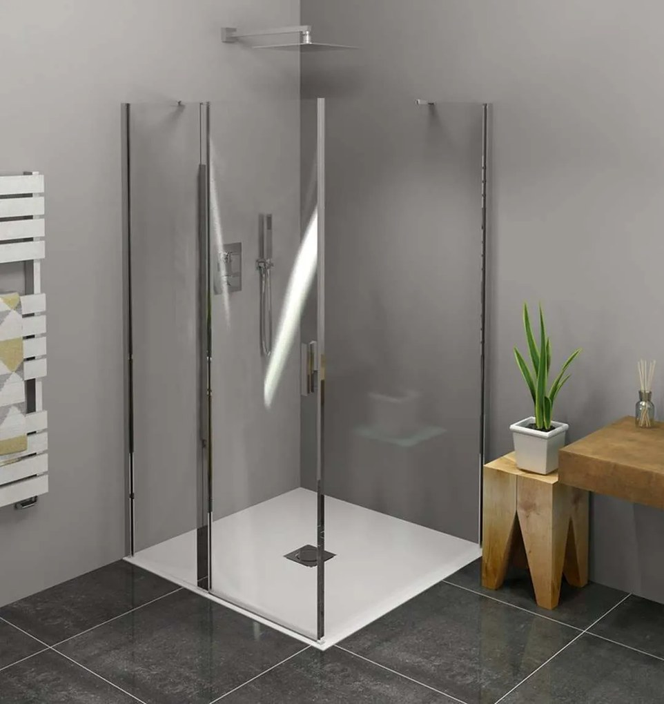 Polysan Zoom Line - Sprchový kout 90x90 cm, L/P varianta, Antidrop, čiré sklo/chrom ZL1390ZL3290