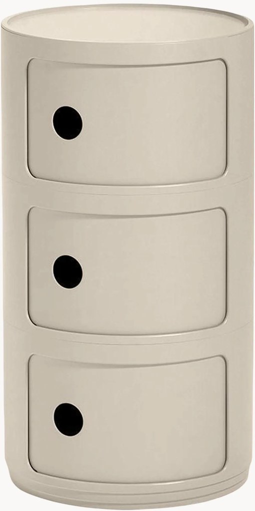 Designový odkládací stolek Componibili, 3 moduly